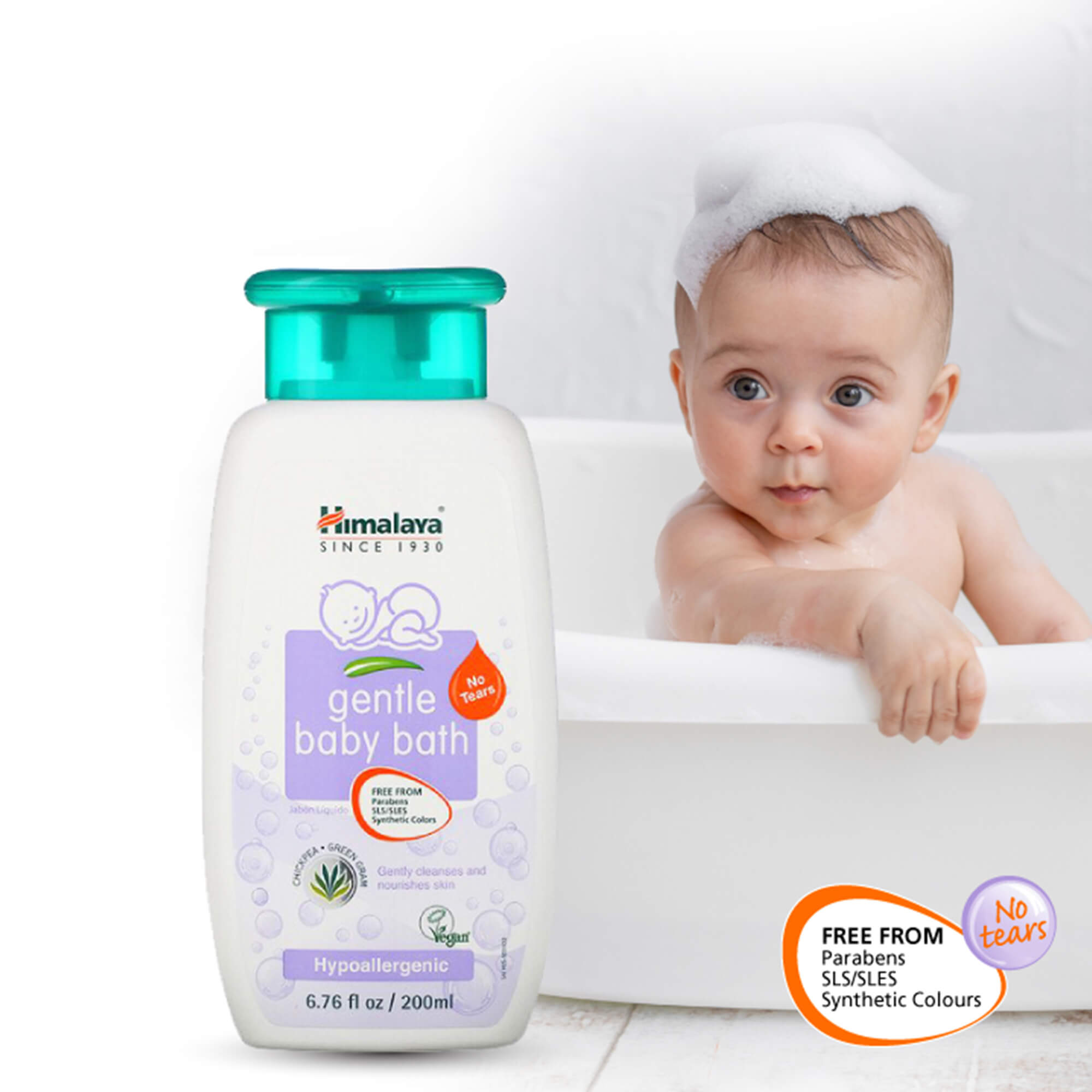 Himalaya Gentle Baby Bath - Cleanses & Soothes Baby’s Skin – Himalaya ...