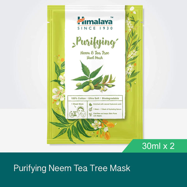 Purifying Neem Tea Tree Mask 30ml x 2 – Himalaya Wellness (Singapore)